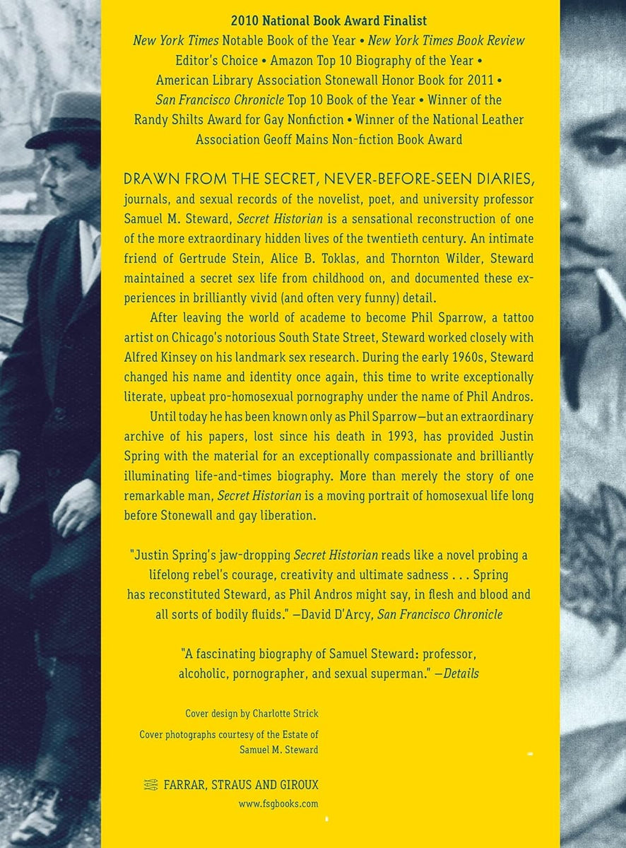 Secret Historian: The Life and Times of Samuel Steward, Professor, Tat ...